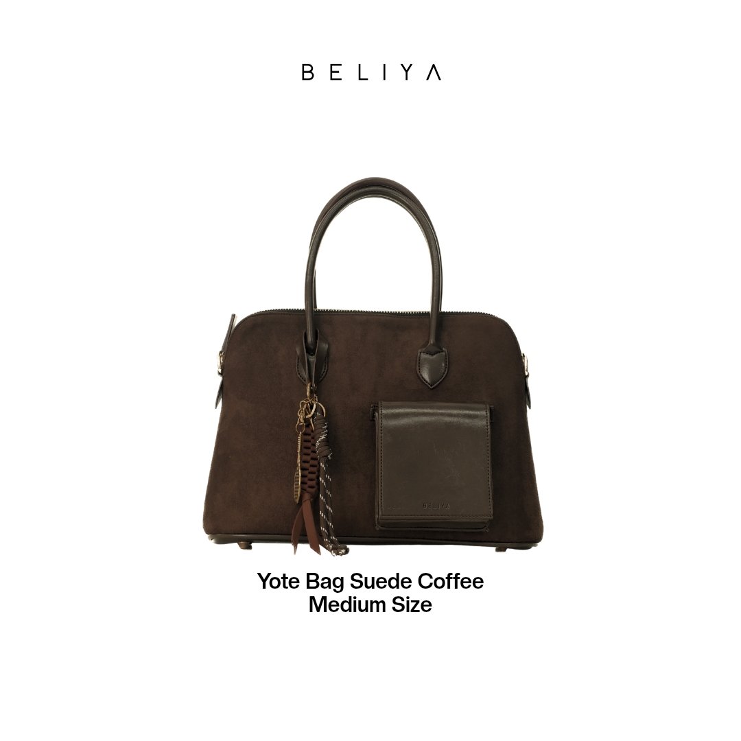 Yote Suede Coffee – Medium Size – Beliya